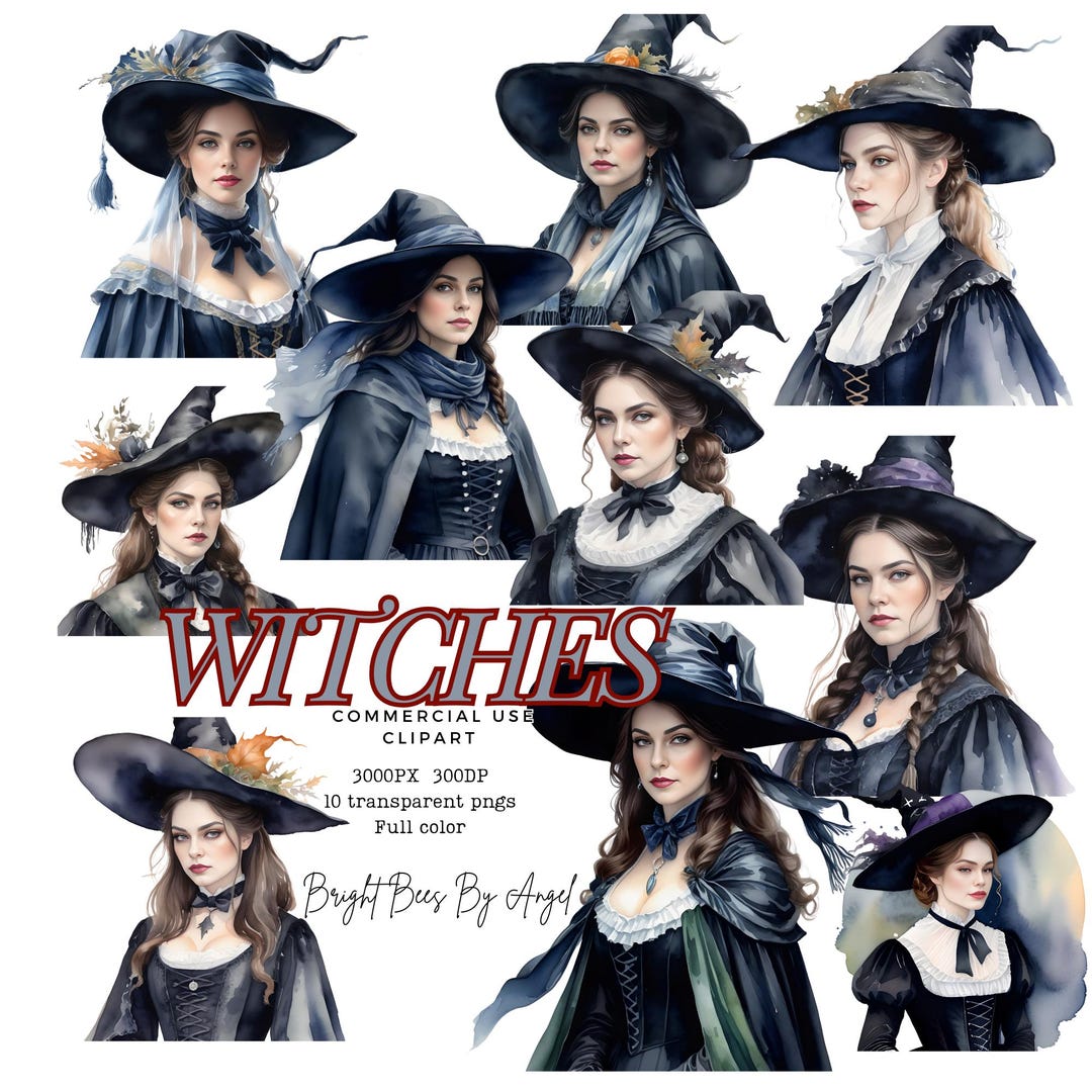 Witches, 1800's, - Living Room, Bedroom, Office Decor, 3000PX 300DP, 10 ...