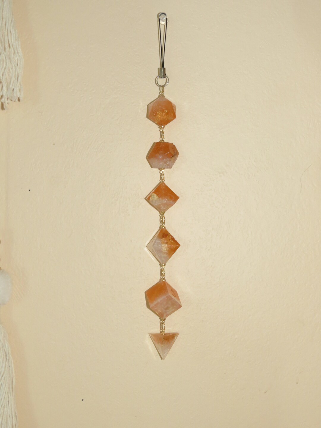 Orange Dice Dangler Hanging Decor - Etsy