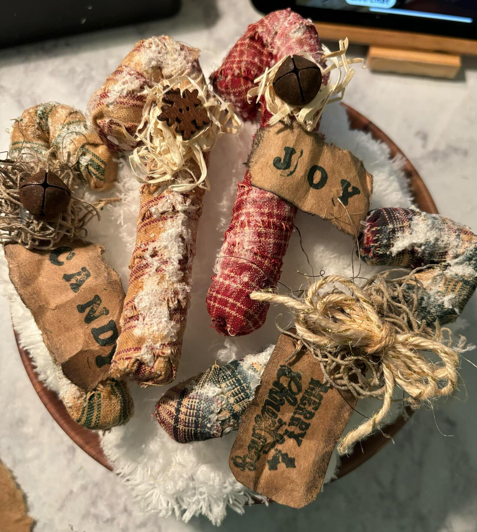 Primitive Christmas Candy Canes - Etsy