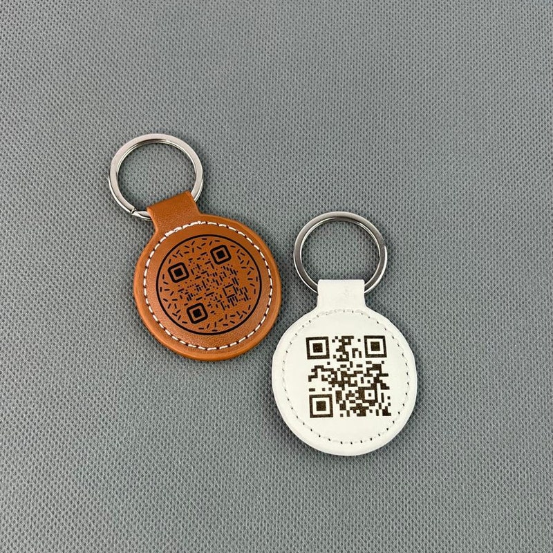Qr Code Keychain - Etsy