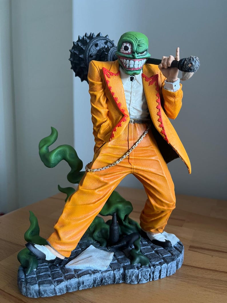 Handcrafted the Mask 3D Printed Figure - Airbrush Painted - Etsy