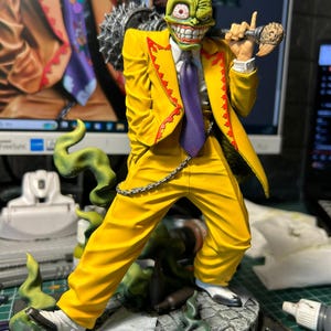 Handcrafted the Mask 3D Printed Figure - Airbrush Painted - Etsy