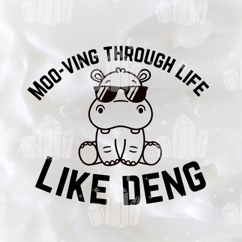 Moo Deng SVG - Etsy