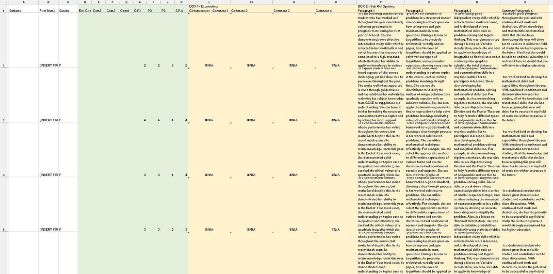 UCAS & Unifrog Subject References Template for School/college Teachers ...