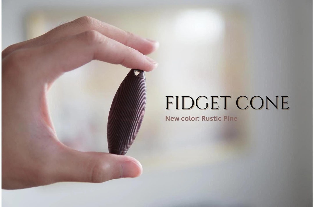 Spiral Pinecone Fidget Toy - Now With a Spin! Smooth or Ratchet, Clicky ...