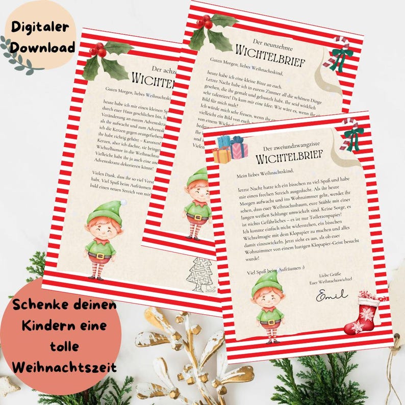 Wunderbar Weihnachtswichtel Geschichte Zum Ausdrucken Bild
