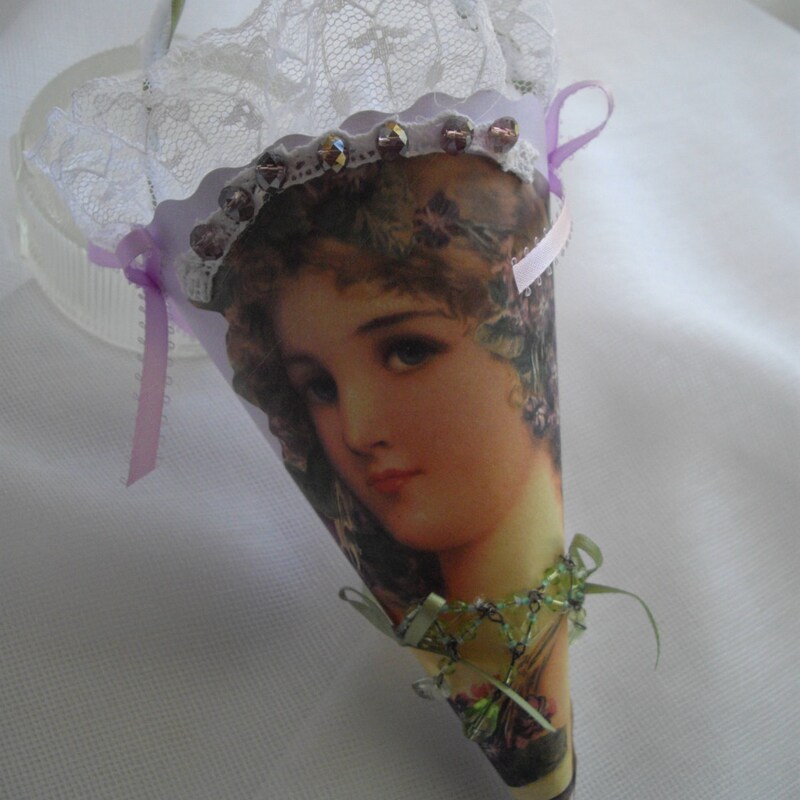 Victorian Paper Cone - Etsy