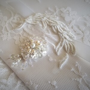 Chantilly Lace Bouquet Wrap Once Size Fits All Bouquets Embellished ...