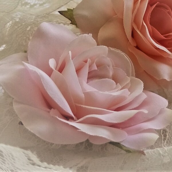 Pink Hair Flower - Etsy