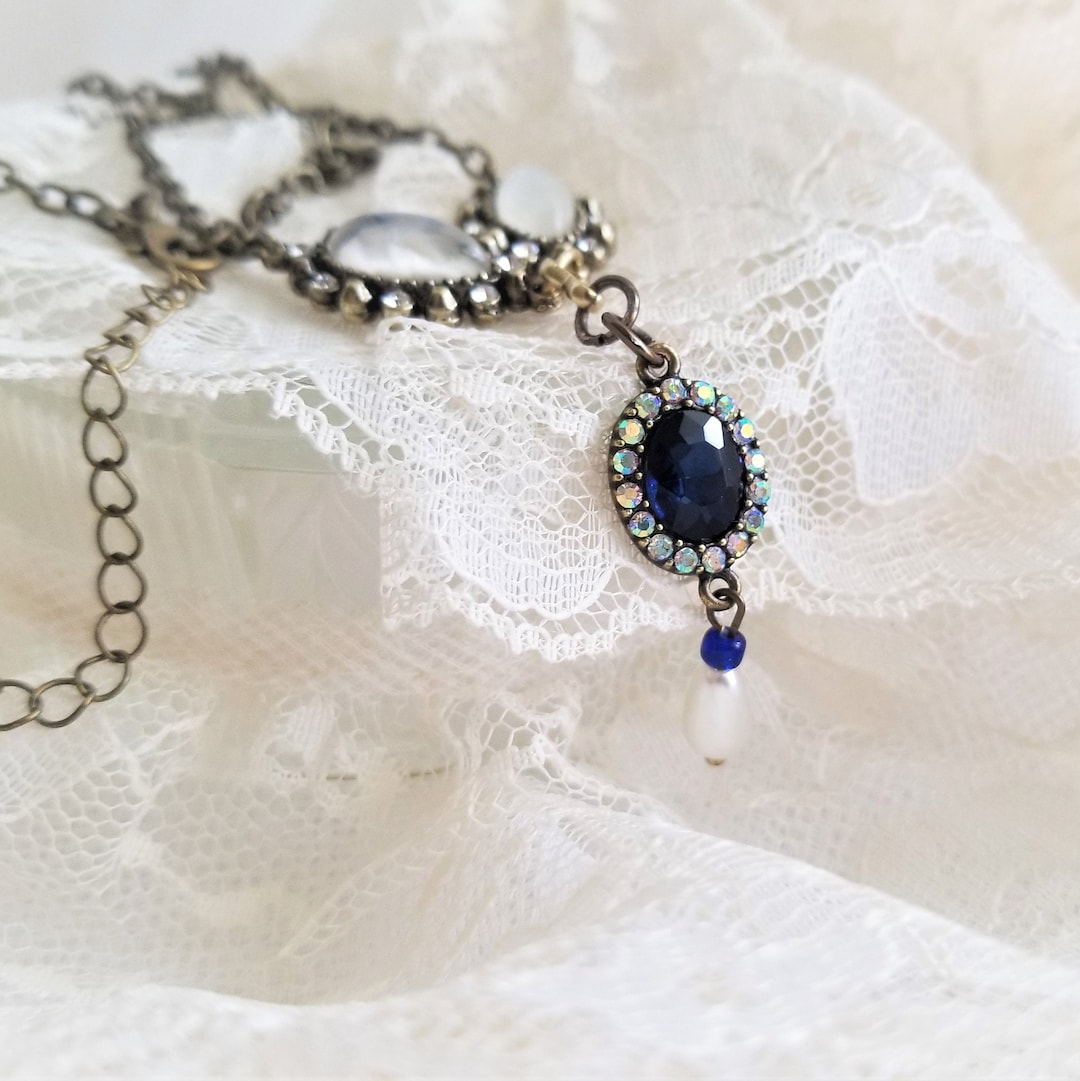 Theatrical Television Victorian Inspired Necklace With Ornate Vintage ...