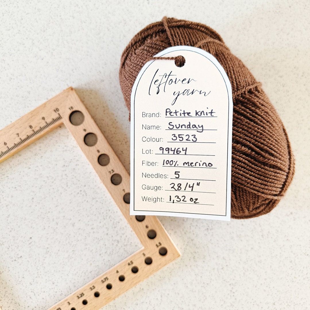 Leftover Yarn Tag, Yarn Labels, Knitting Tags, INSTANT DOWNLOAD, Pdf ...