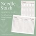Knitting Needle Stash, INSTANT DOWNLOAD, Knitters Organizer Pdf ...