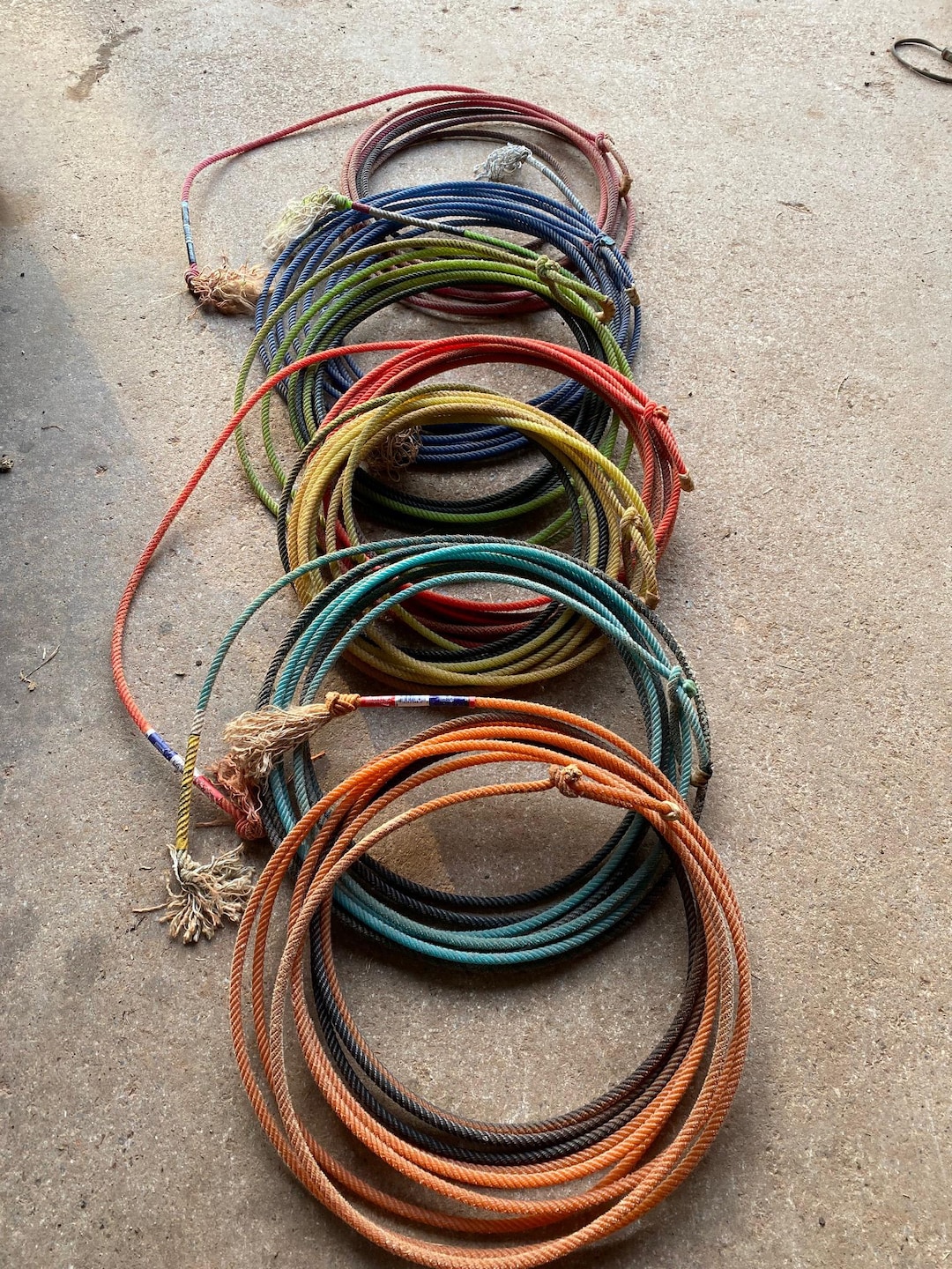 Colored Authentic Lariat/lasso Rope Used by a Real Cowboy Western Decor - Etsy