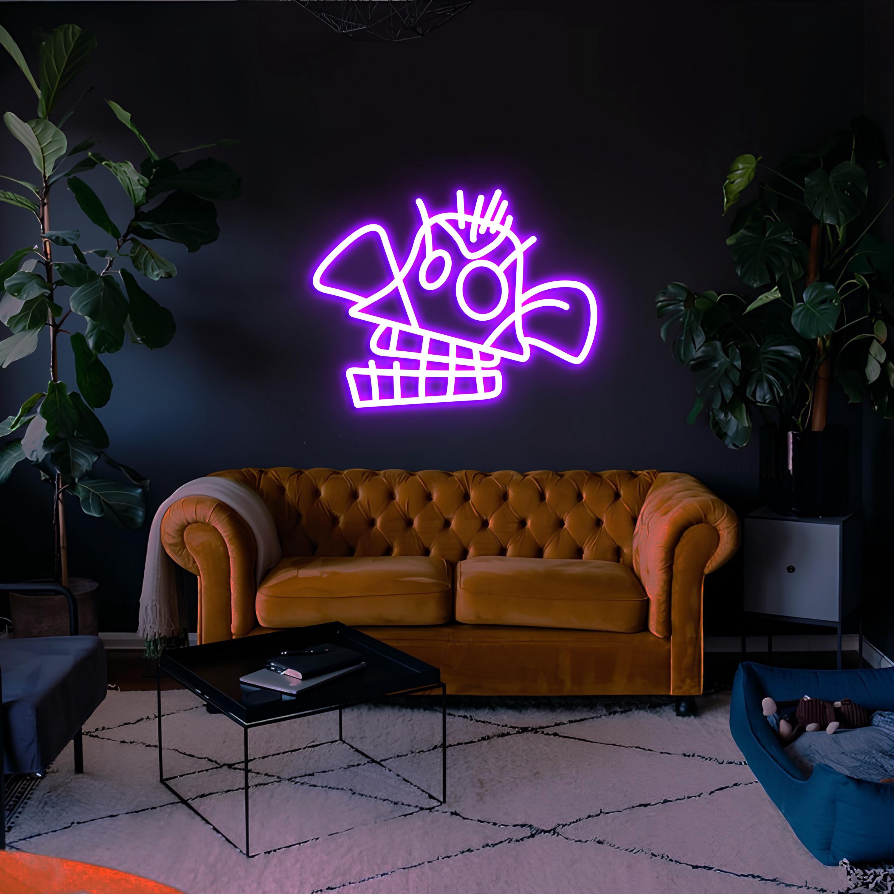 Jinx Graffiti Neon Sign, Custom Gamer Gift, Neon Lights Anime Figure ...