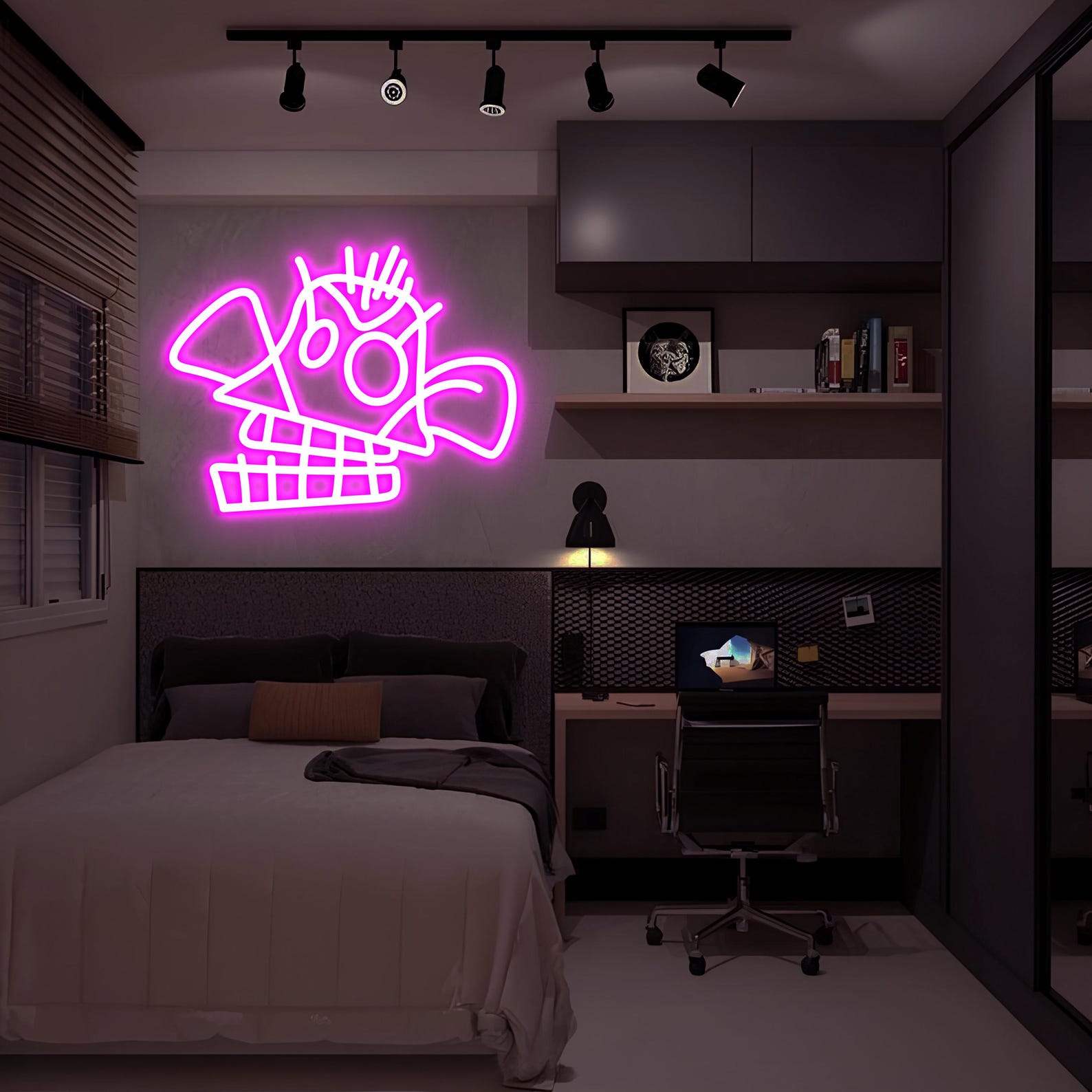 Jinx Graffiti Neon Sign, Custom Gamer Gift, Neon Lights Anime Figure ...