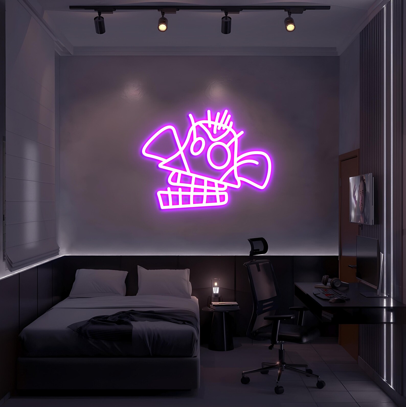 Jinx Graffiti Neon Sign, Custom Gamer Gift, Neon Lights Anime Figure ...
