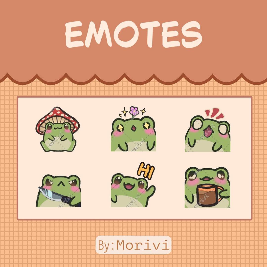 Cute Frog Emotes Twitch Emotes Discord Emotes - Etsy
