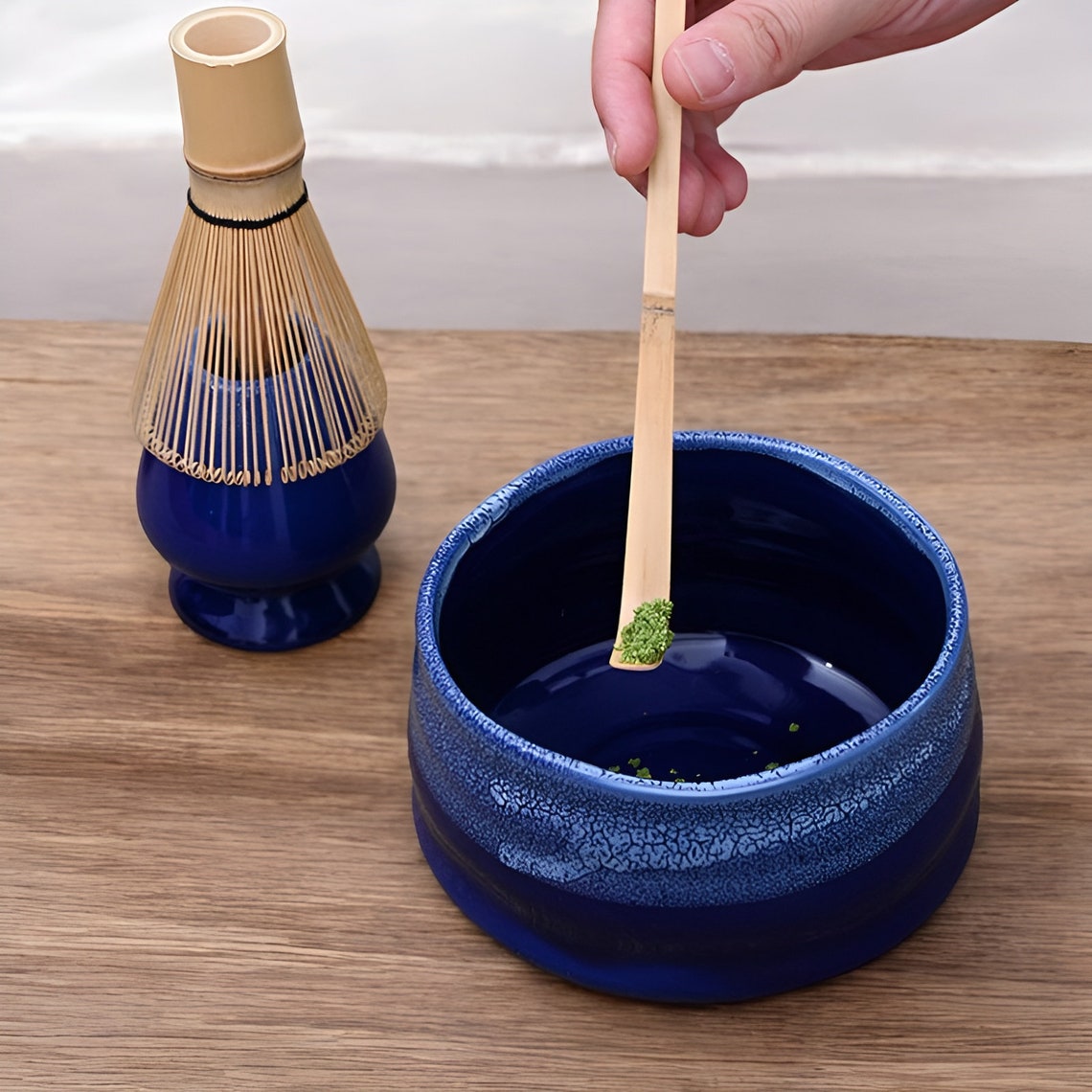 Gradient Matcha Gift Set for Girlfriend,hand-painted Ceramic Matcha ...