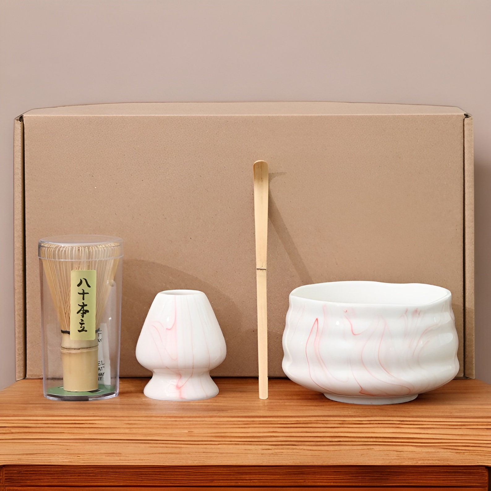 Gradient Matcha Gift Set for Girlfriend,hand-painted Ceramic Matcha ...