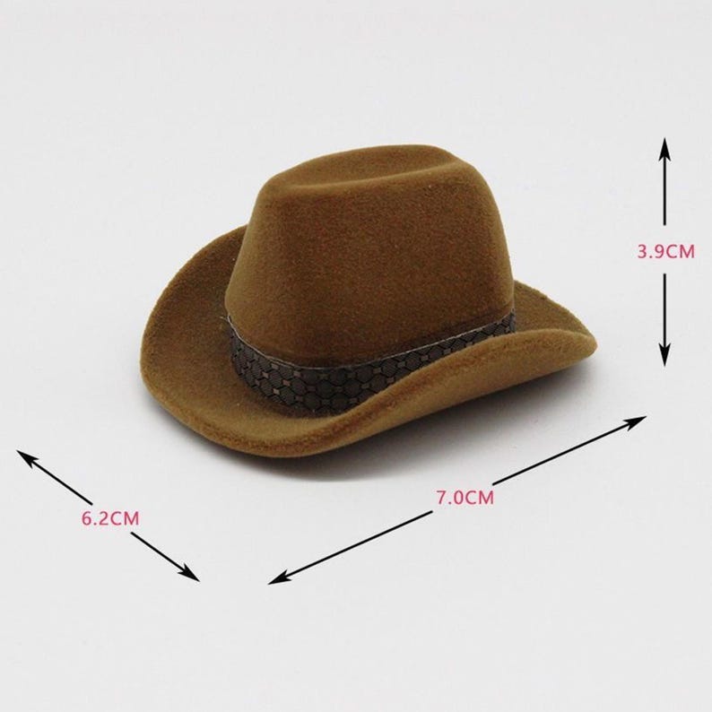 Cowboy Hat Ring Box Earring Box,western Hat Ring Box,pocket Size Ring ...