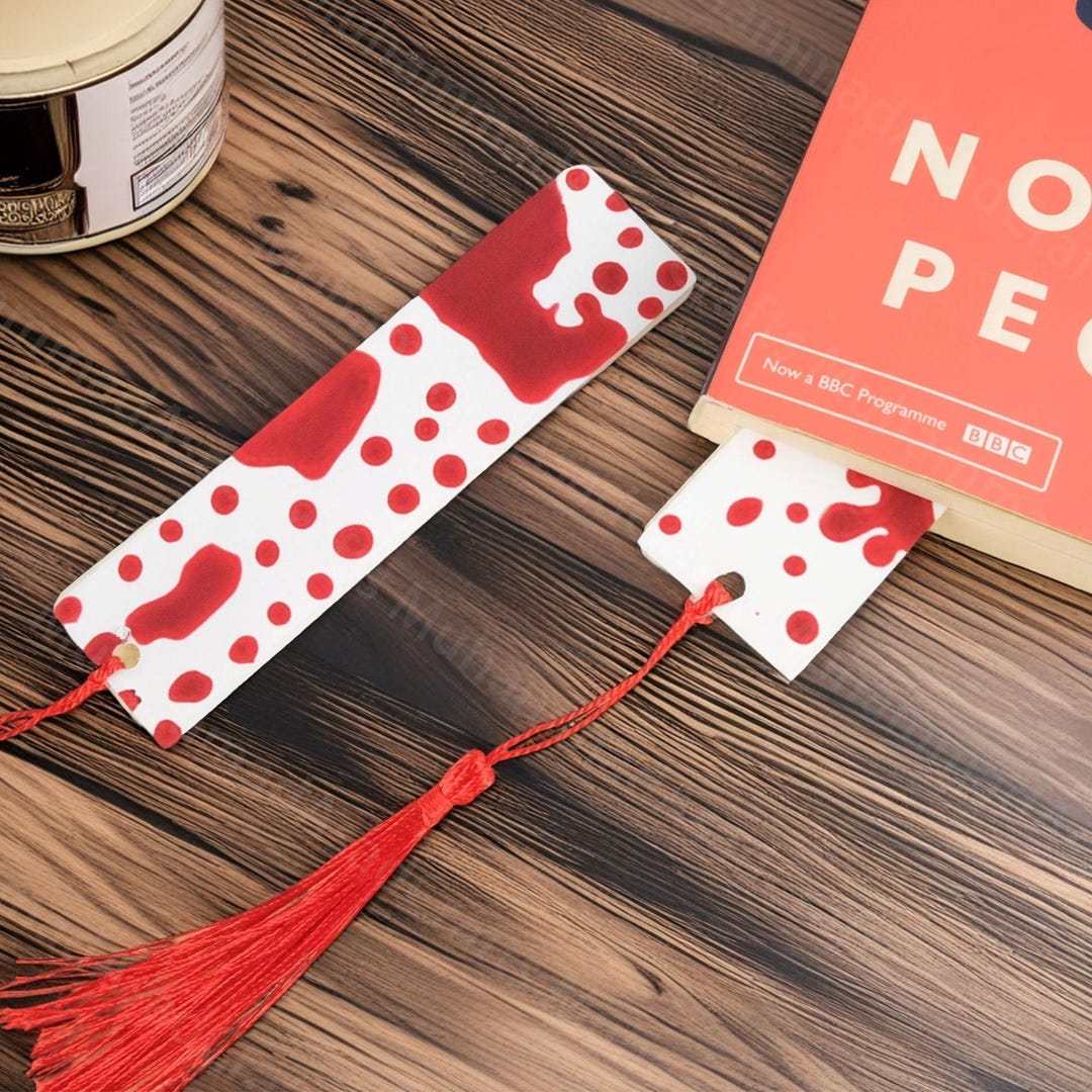 Horror Bookmark,watercolour Blood Splatters,gory Bookmarks,handmade ...
