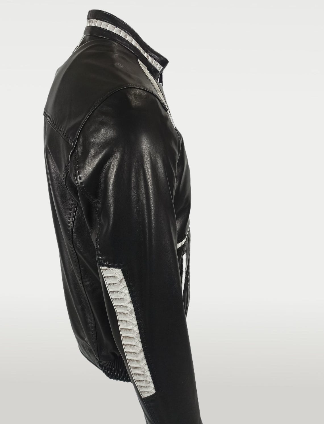 Genuine Python Skin Jacket | Genuine Leather Jacket With Real Python ...