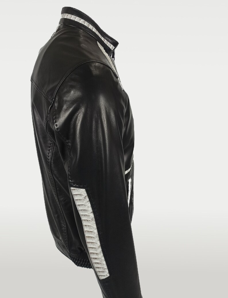 Genuine Python Skin Jacket | Genuine Leather Jacket With Real Python ...