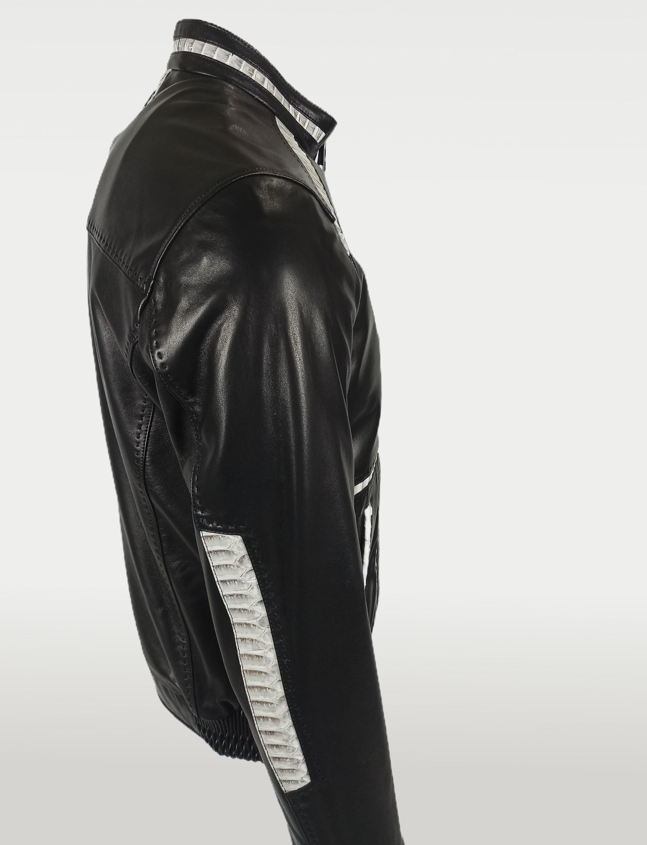 Genuine Python Skin Jacket | Genuine Leather Jacket With Real Python ...