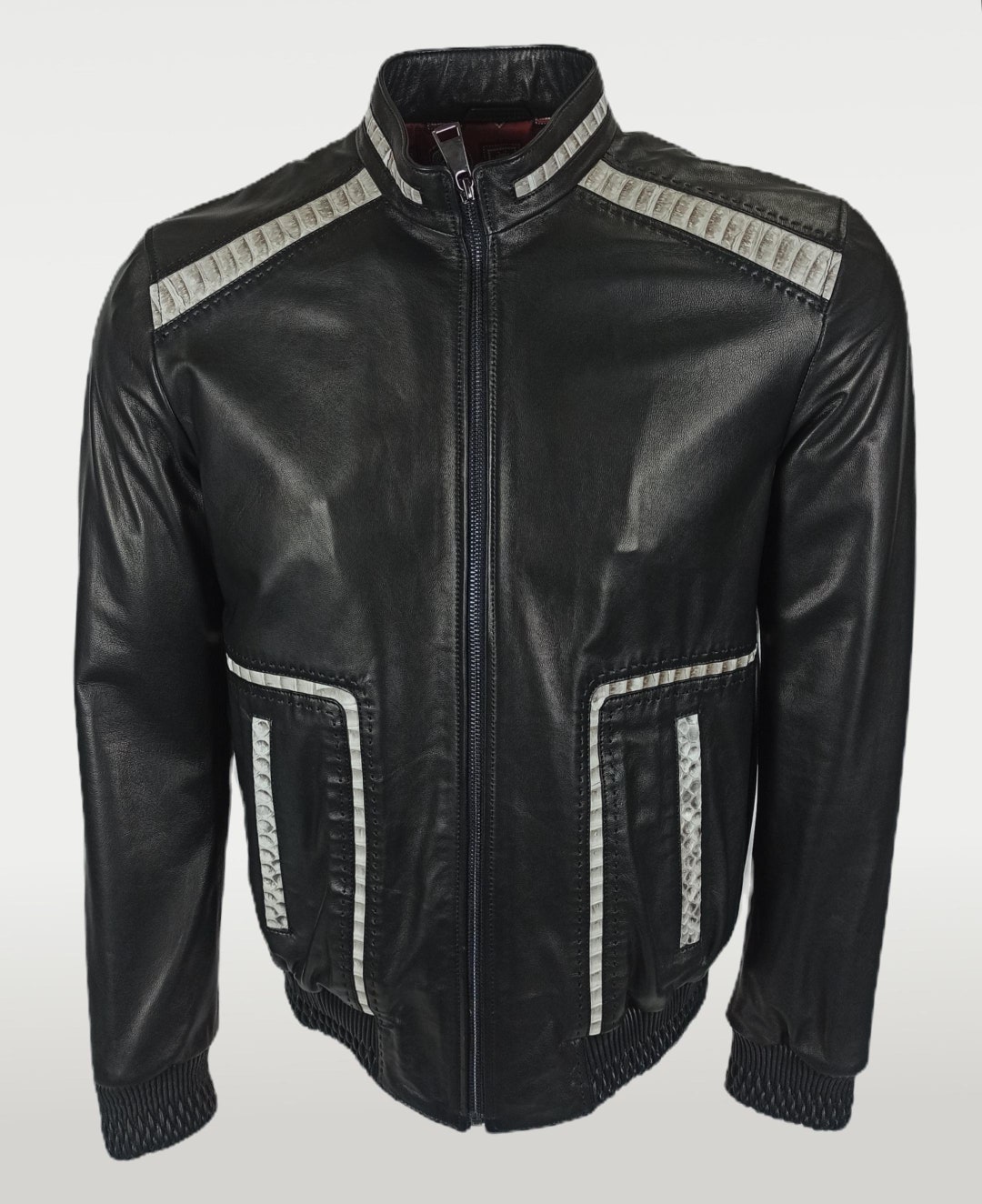 Men's Genuine Python Skin Jacket | Genuine Leather Jacket With Real ...