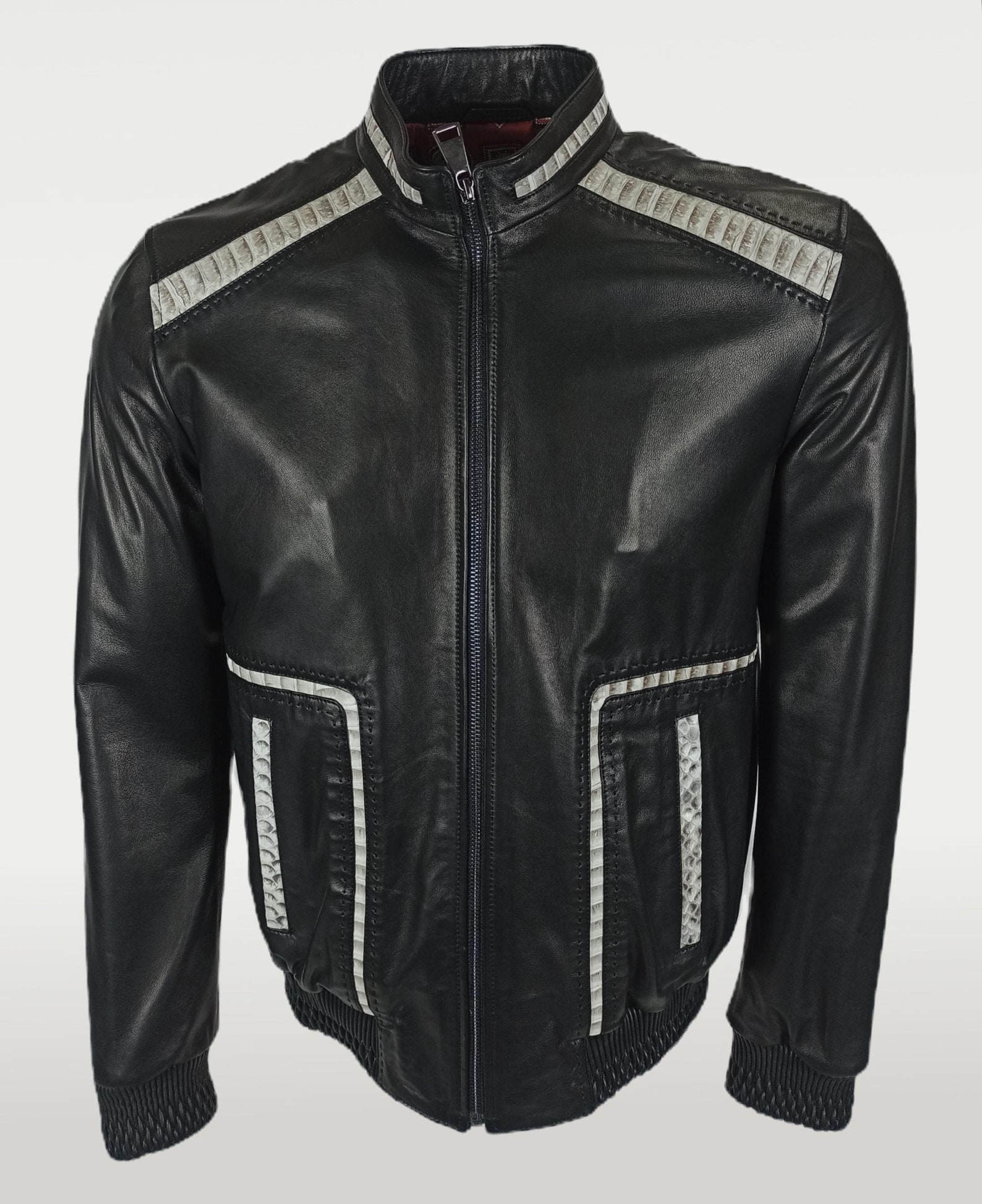 Genuine Python Skin Jacket | Genuine Leather Jacket With Real Python ...