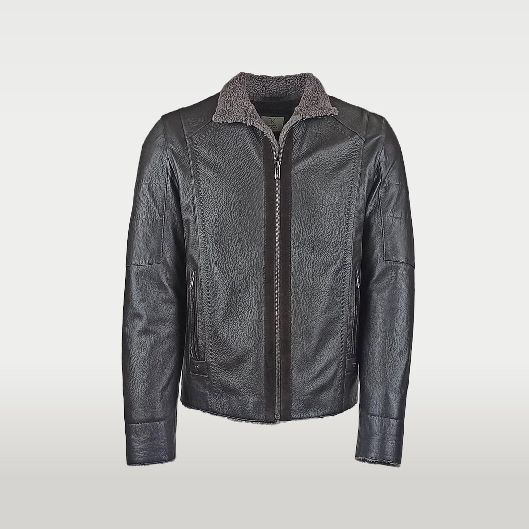 Deerskin Jacket With Shearling Lined | Deer Leather Jacket With ...