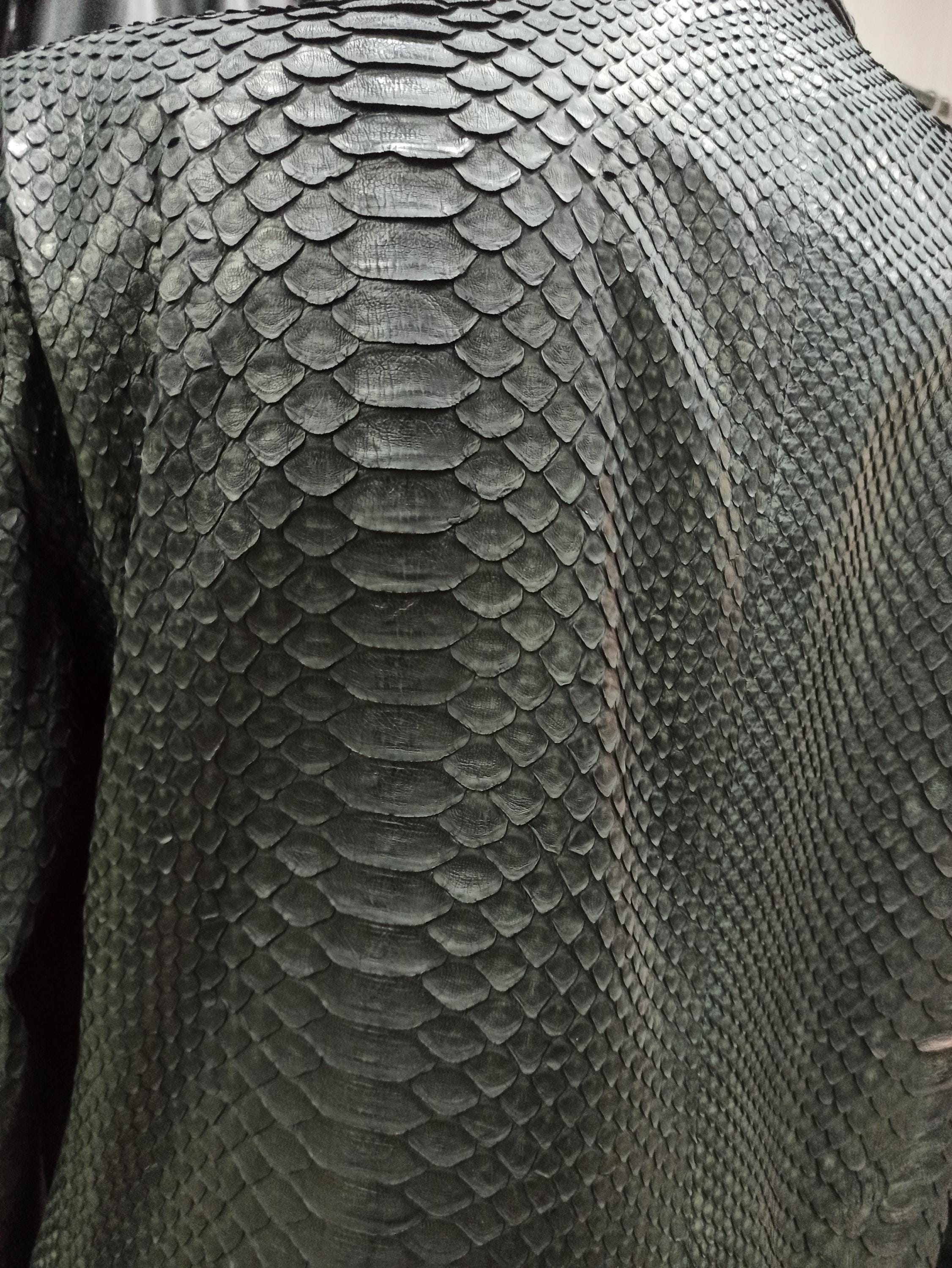 Genuine Python Leather Jacket for Men – Luxury Exotic Snakeskin Jacket ...