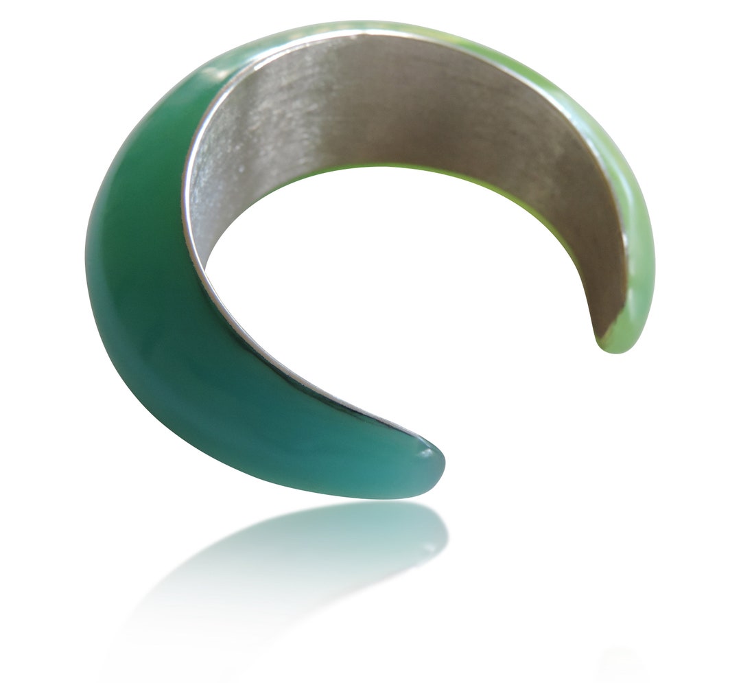 Cuff, Bracelet, Epoxy Resin, and Silver, Plastic, Clearwater Collection ...