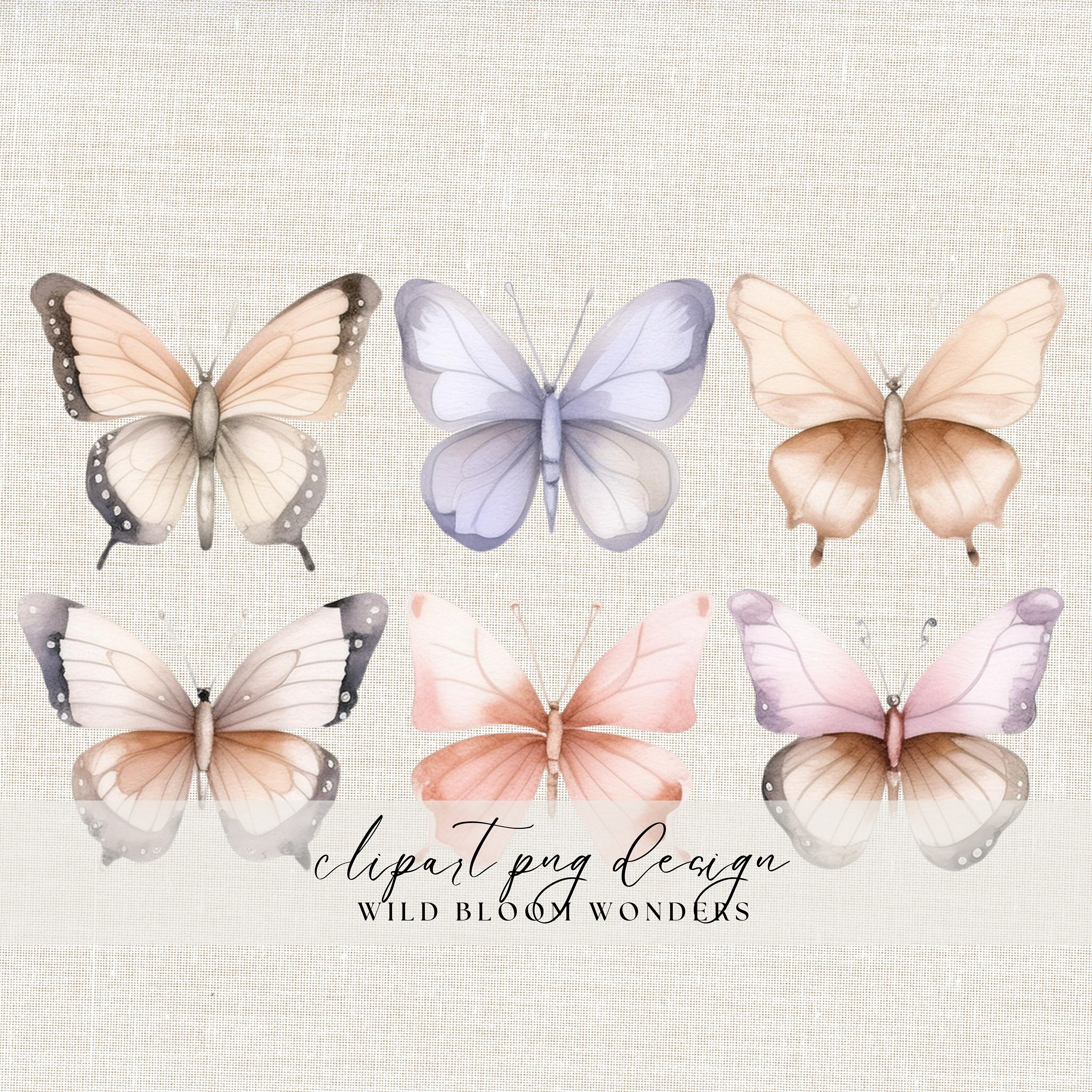 Watercolor Butterfly Clipart Design Clipart PNG Digital Download ...