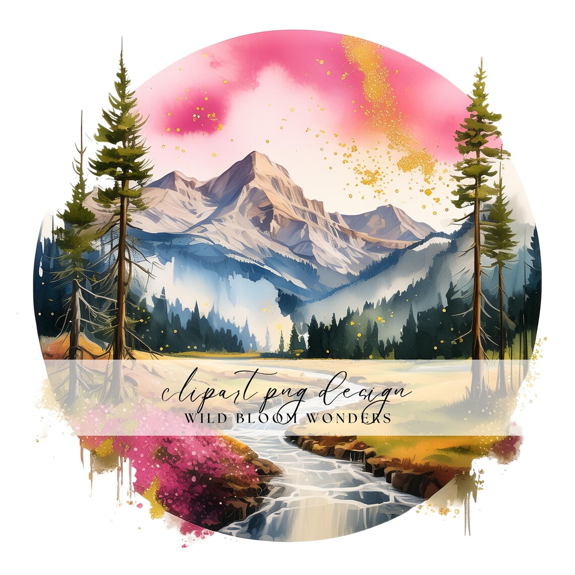 Yellowstone National Park Clipart Design Clipart PNG Digital Download ...