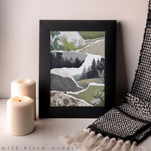 Eclectic Forest Collage Art Print Digital Art Print Printable Wall ...