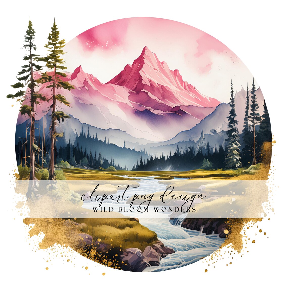 Yellowstone National Park Clipart Design Clipart PNG Digital Download ...