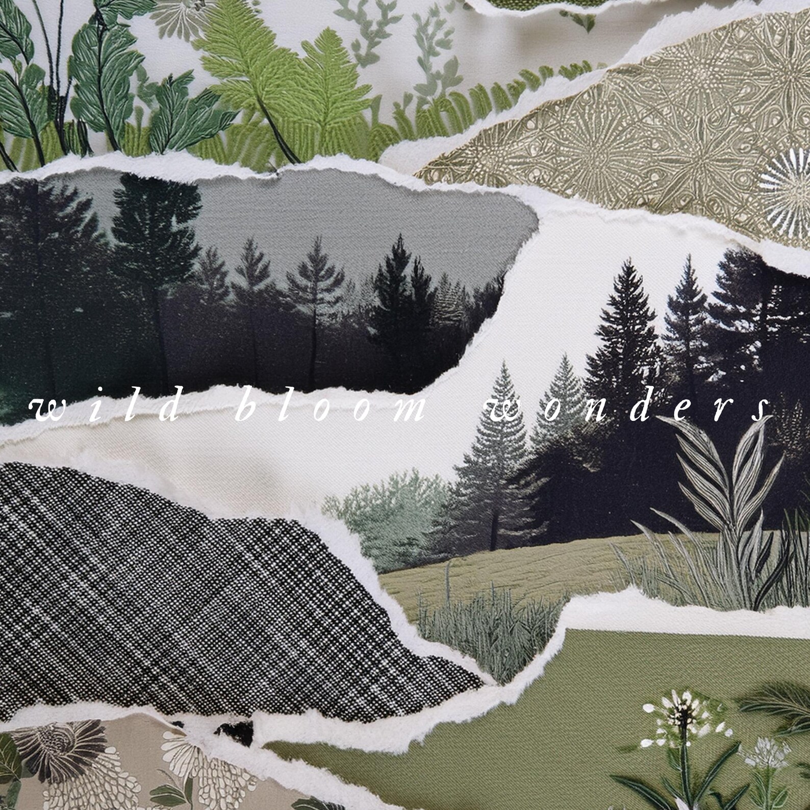 Eclectic Forest Collage Art Print Digital Art Print Printable Wall ...