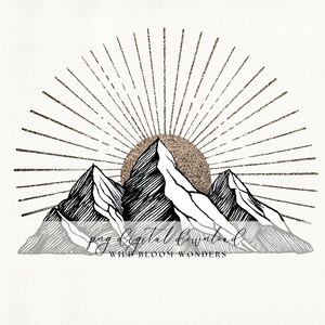 Nature Png Design Minimalist Png Line Art Png Glitter Png Earth Tones ...