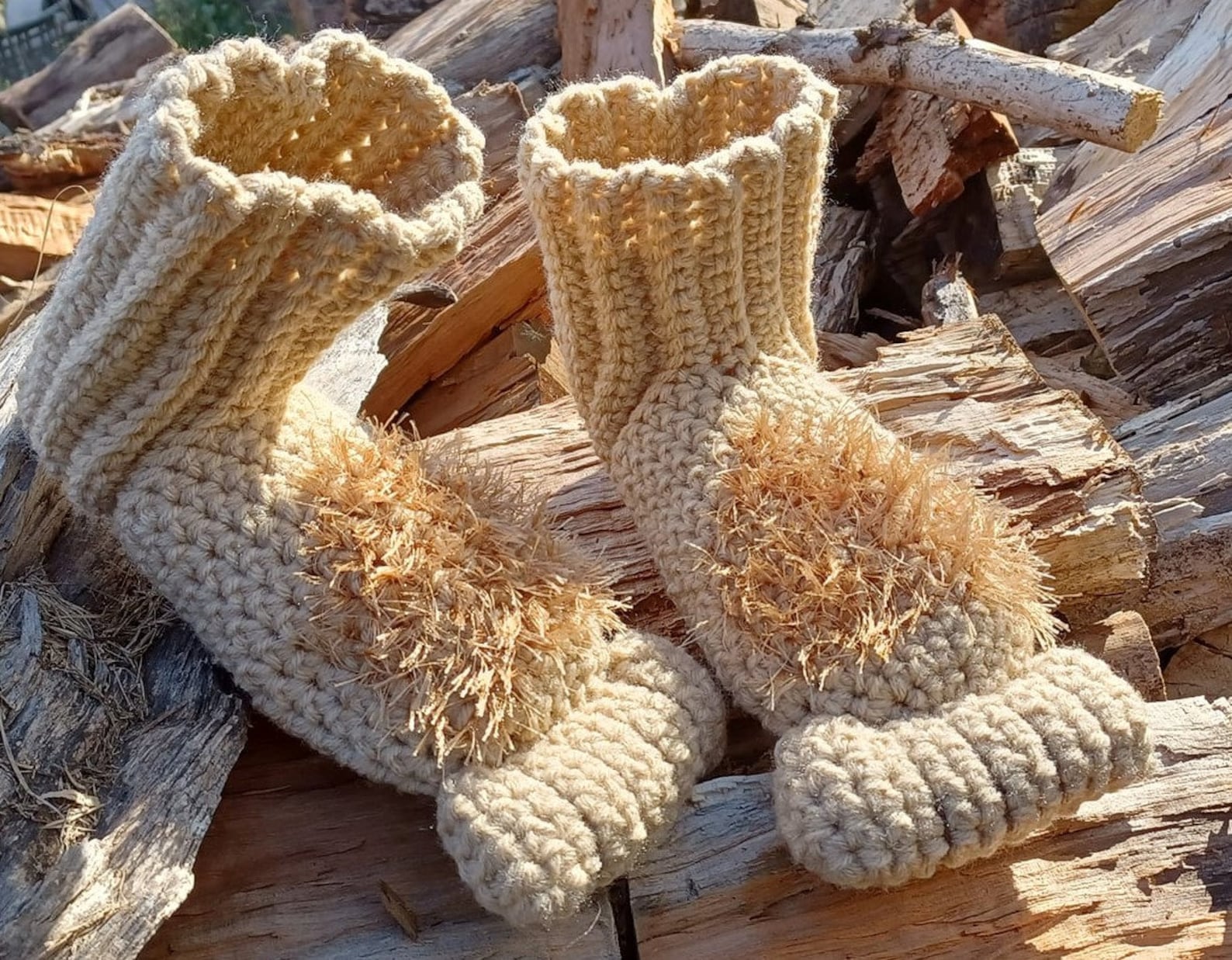 CUSTOM Hobbit-inspired Crochet Slippers - Etsy