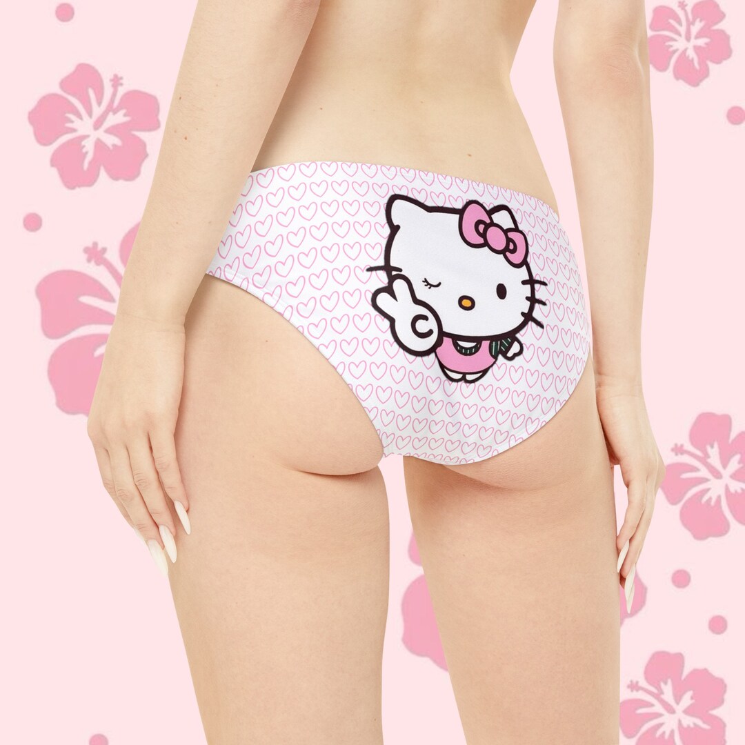 Hello Kitty Bikini Pink Hearts Pattern Strap Bikini Set Hello Kitty Swimwear, Woman Swimwear - Etsy