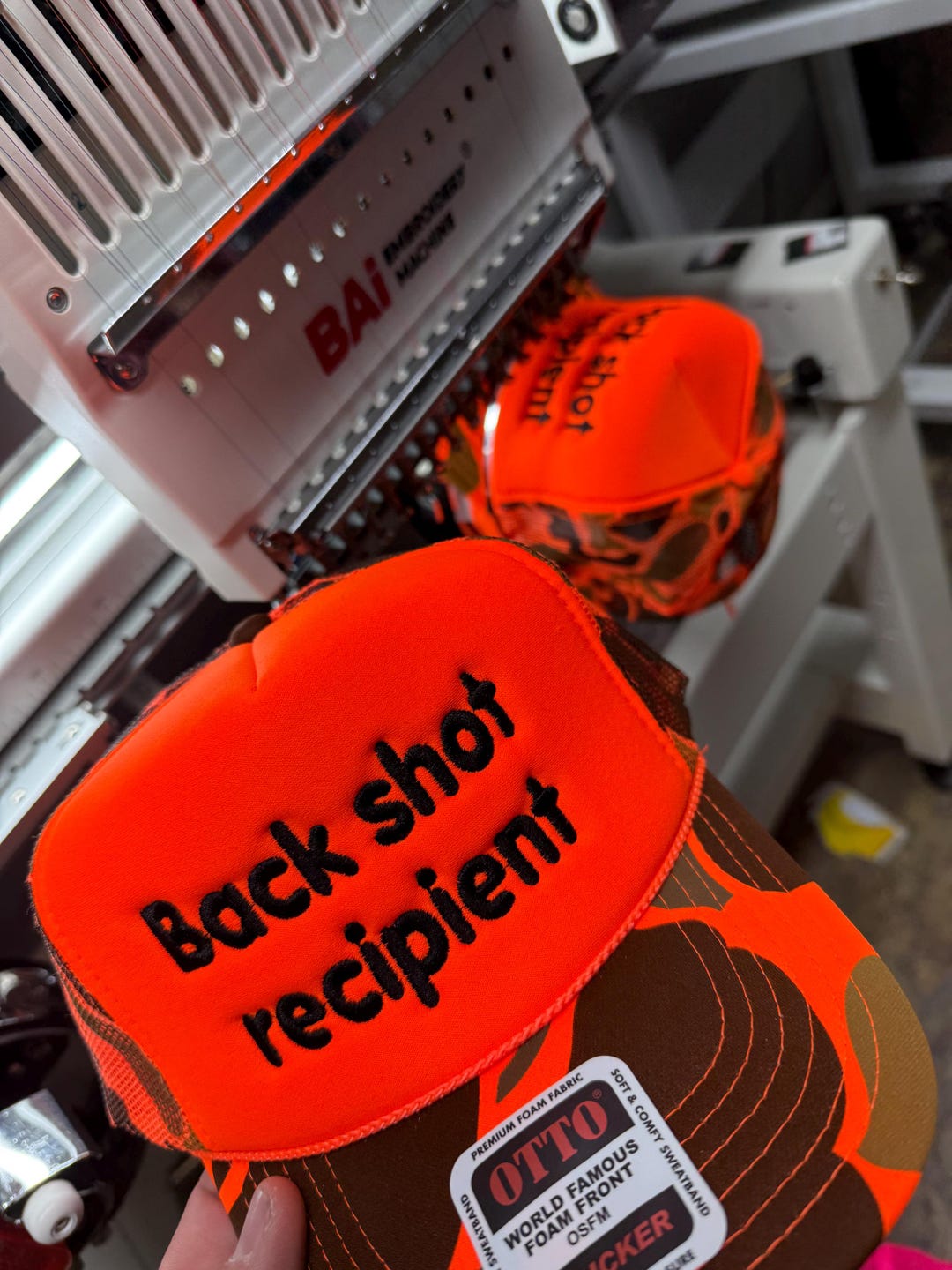 Custom Back Shot Recipient Otto Foam Rope Trucker Hat - Etsy