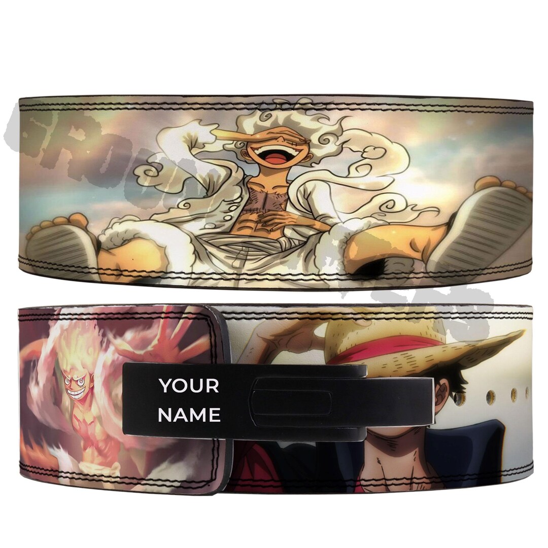 Luffy One Piece Anime Powerlifting Lever Belt One Piece Anime Gym Belt ...