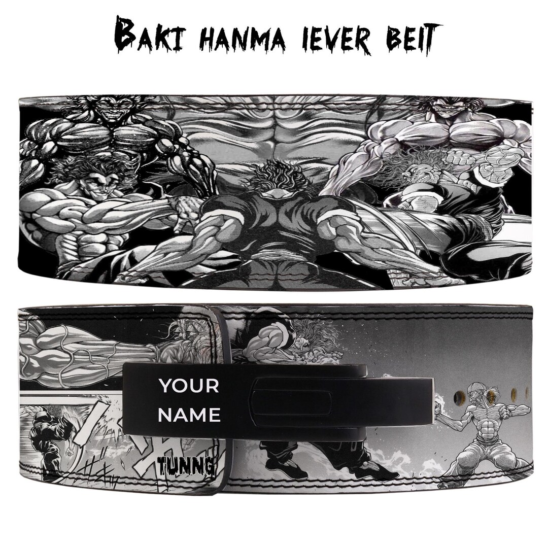 Baki Anime Weightlifting Belt Baki Lever Lifting Belt Anime ...
