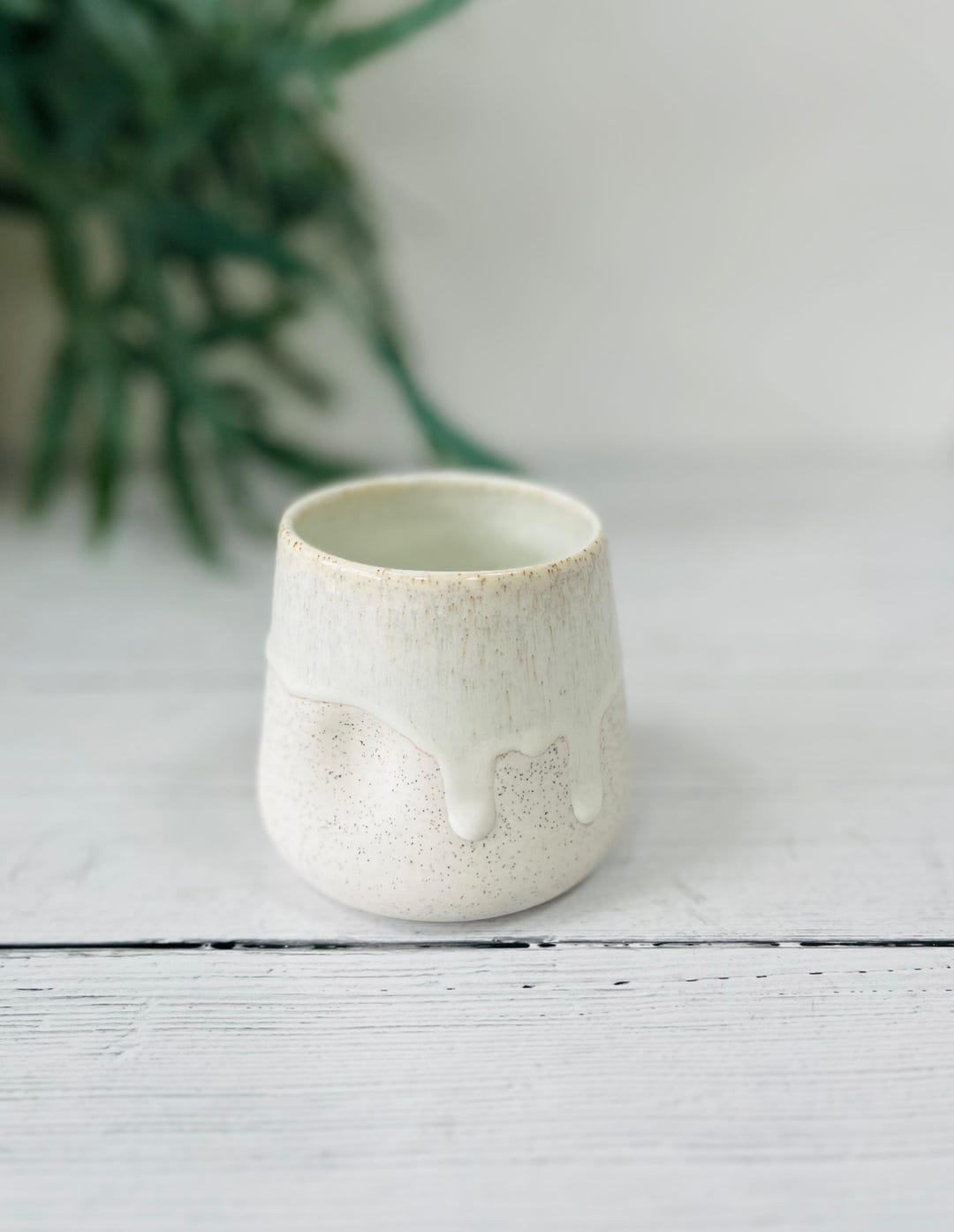 Hand Thrown Drippy Dimple Cup. Ceramic Cup. Handmade Pottery. Thumb Cup ...