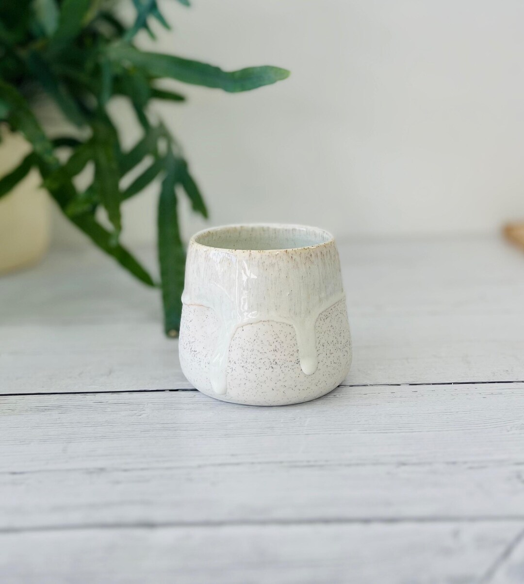 Hand Thrown Drippy Dimple Cup. Ceramic Cup. Handmade Pottery. Thumb Cup ...
