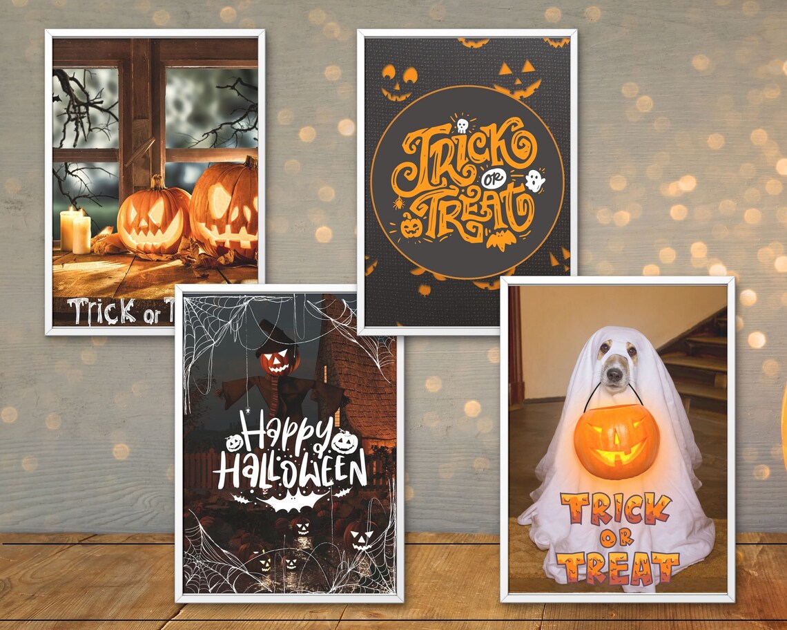 Halloween Printable Card, Happy Halloween Gift Card, Halloween Party ...