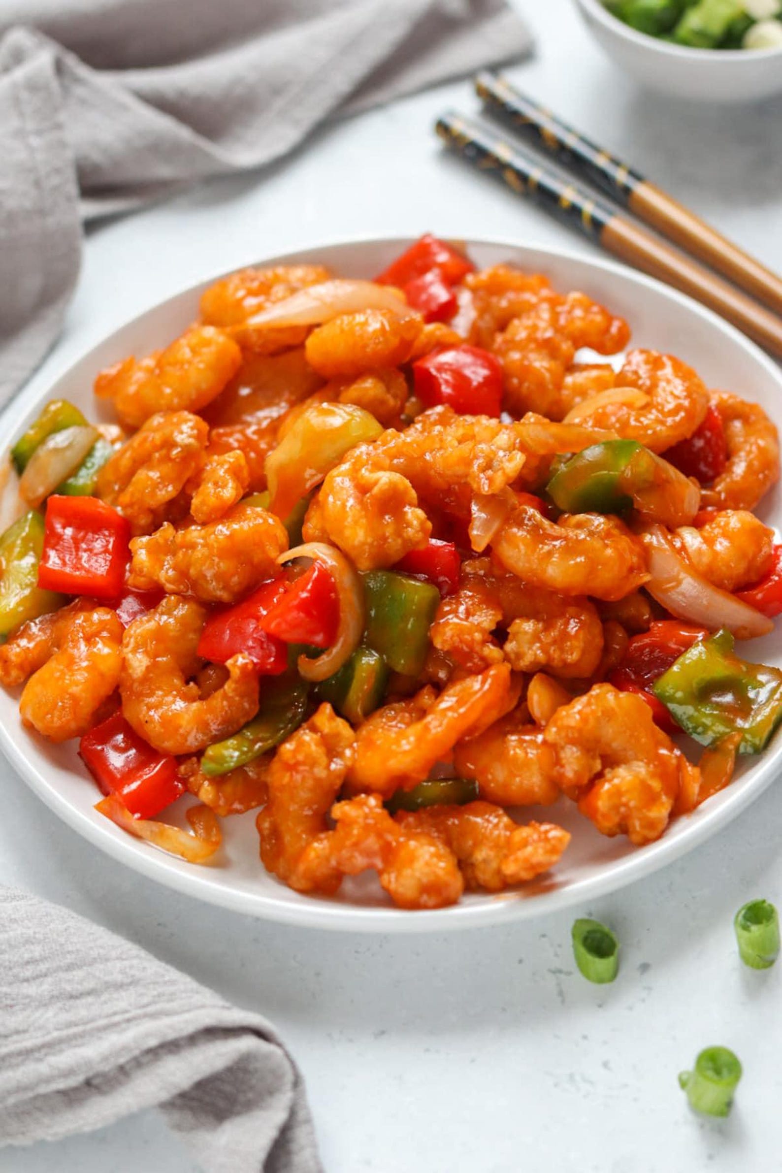 Indo Chinese Prawns Sweet and Sour , Mix Street Style Food Dumpling ...