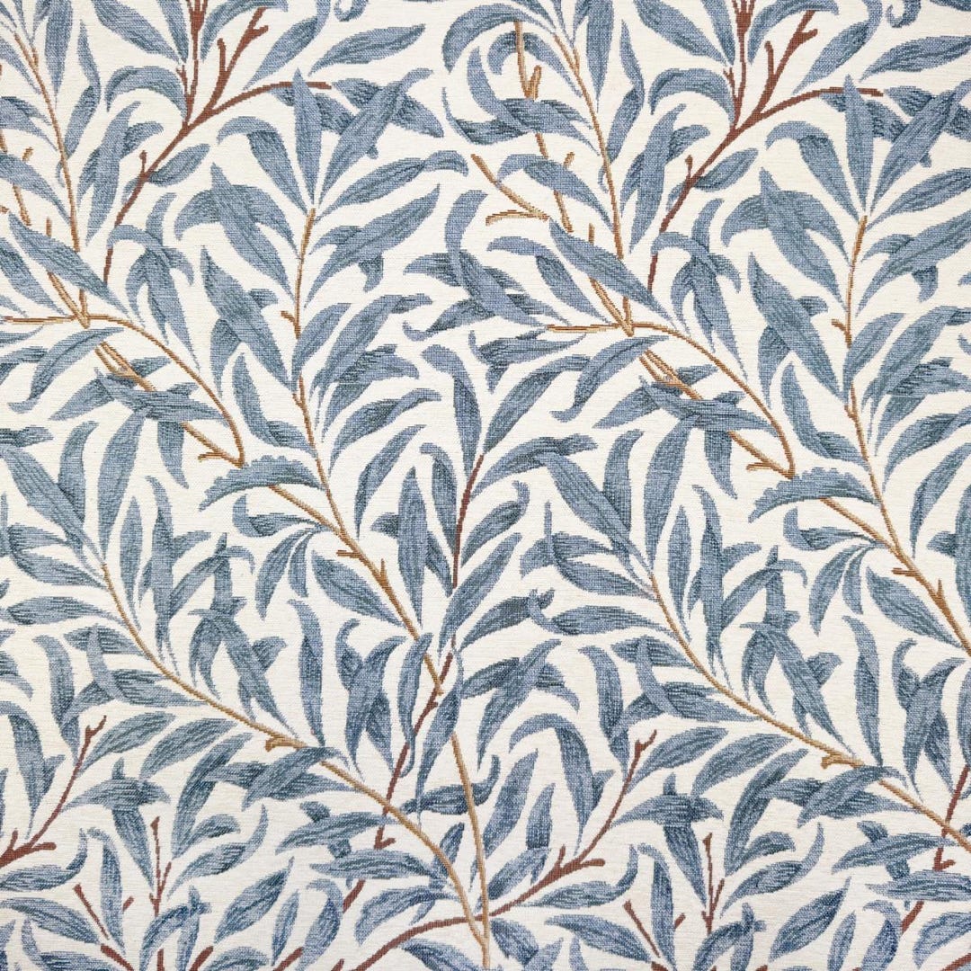 Willow Bough Azure Blue William Morris Floral Tapestry Fabric Curtain ...