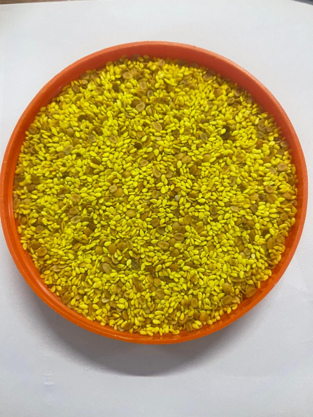 1kg Turmeric Roasted Sesame Seeds and Roasted Split Coriander Seed Mix ...